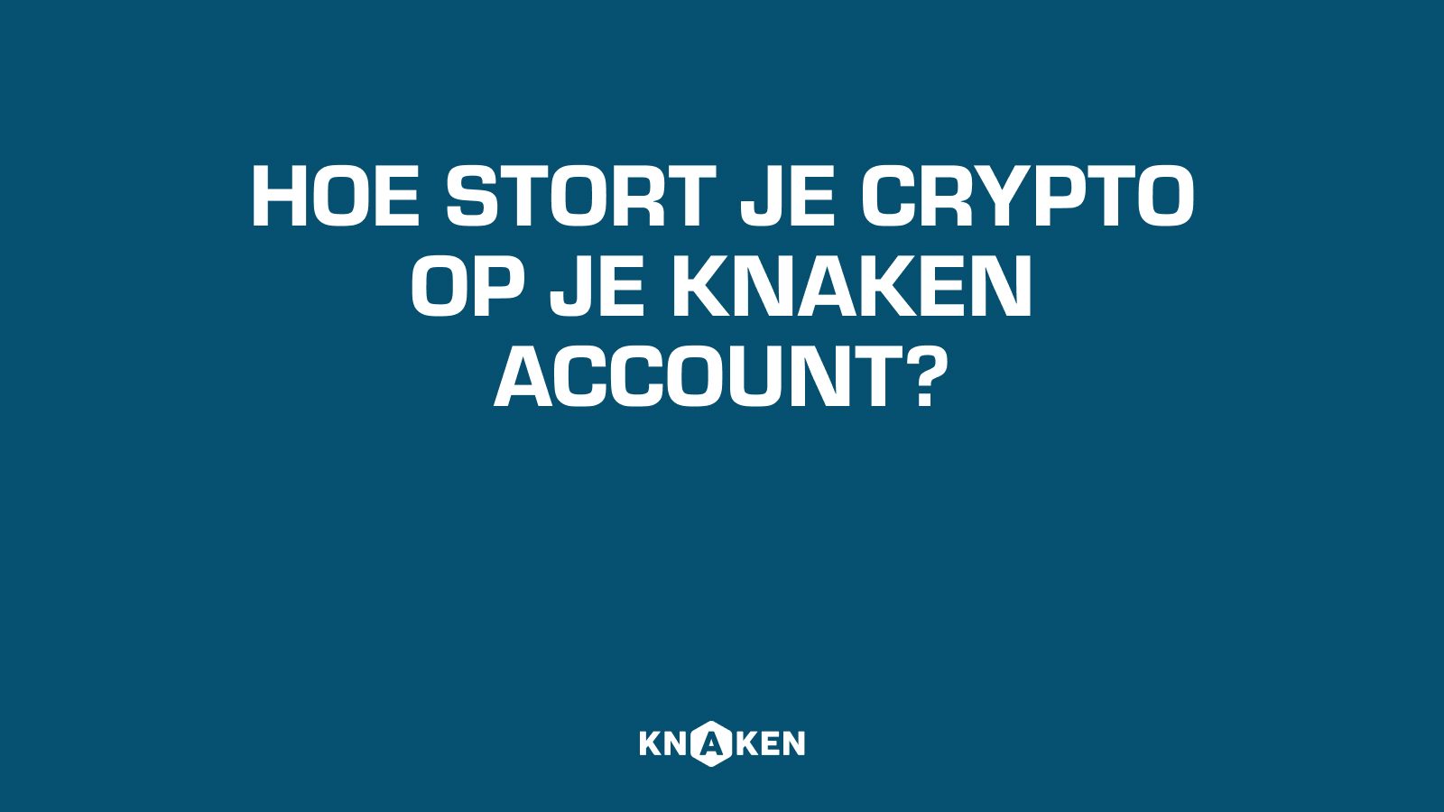 Hoe stort je eenvoudig crypto op je Knaken-account? | Knaken How To